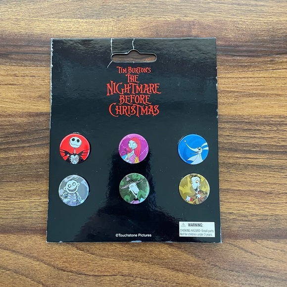 Disney | Accessories | Nbc Nightmare Before Christmas Button Pins ...
